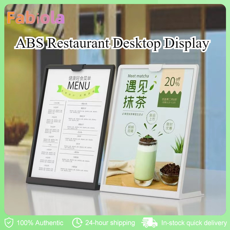 Black/White ABS Restaurant desktop display A4 billboard milk tea shop ...