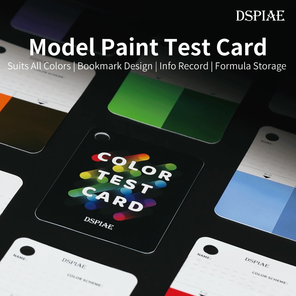 DSPIAE CC-01 Color Test Card Painting for Gundam DIY Military Building ...