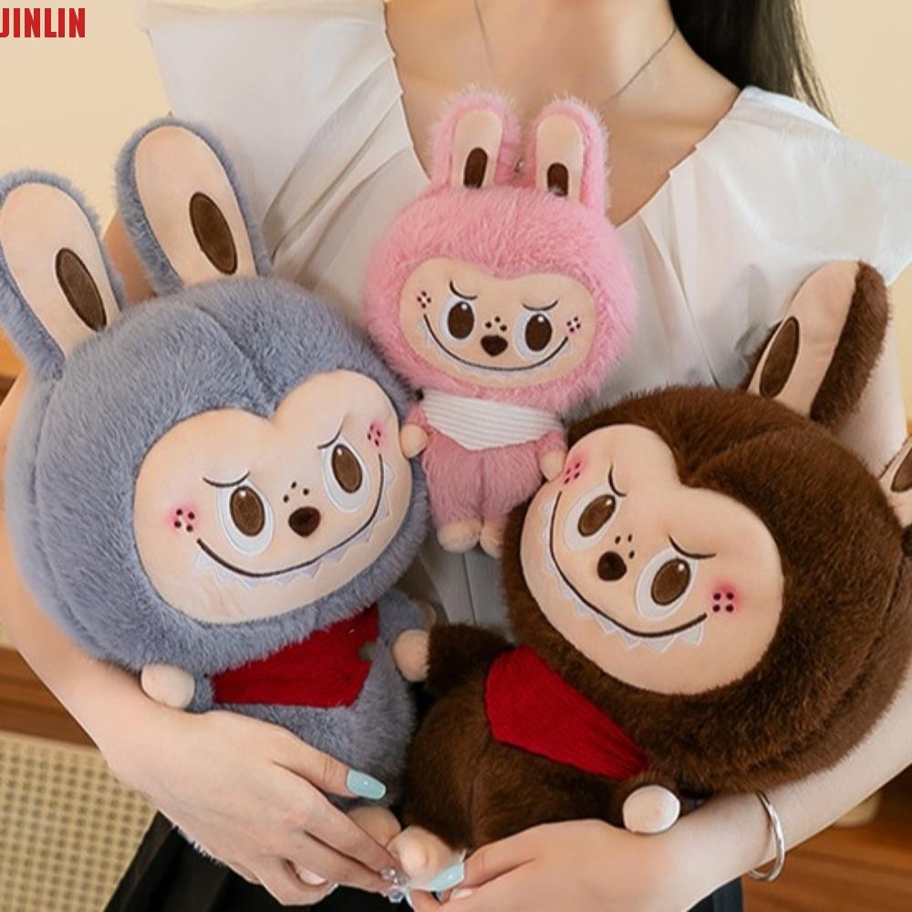 JINLIN Labubu Plush Stuffed Doll, Big Eye Cute Labubu Time Plush Toy ...