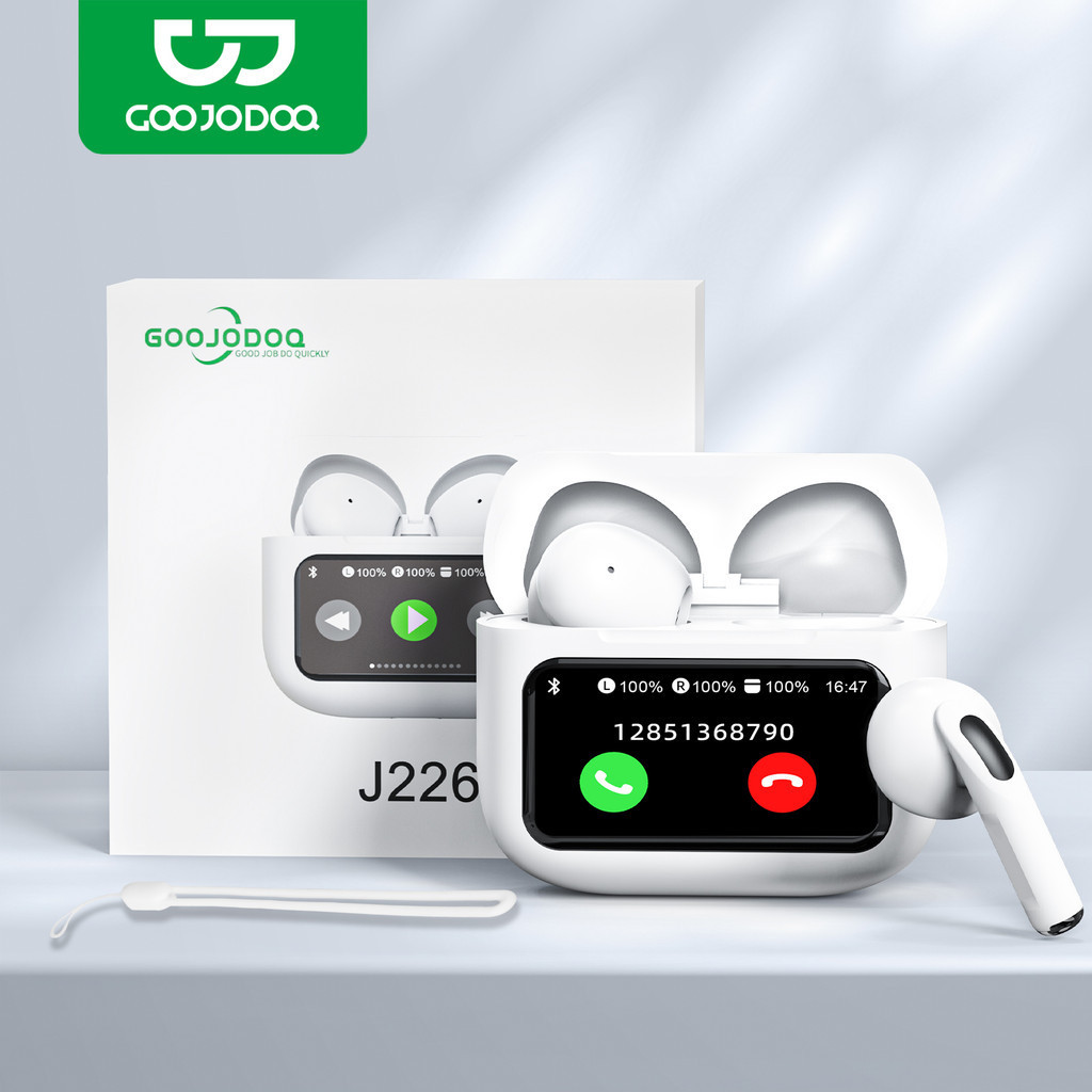 GOOJODOQ In Ear Bluetooth Earphones Multi functional Large LED ...