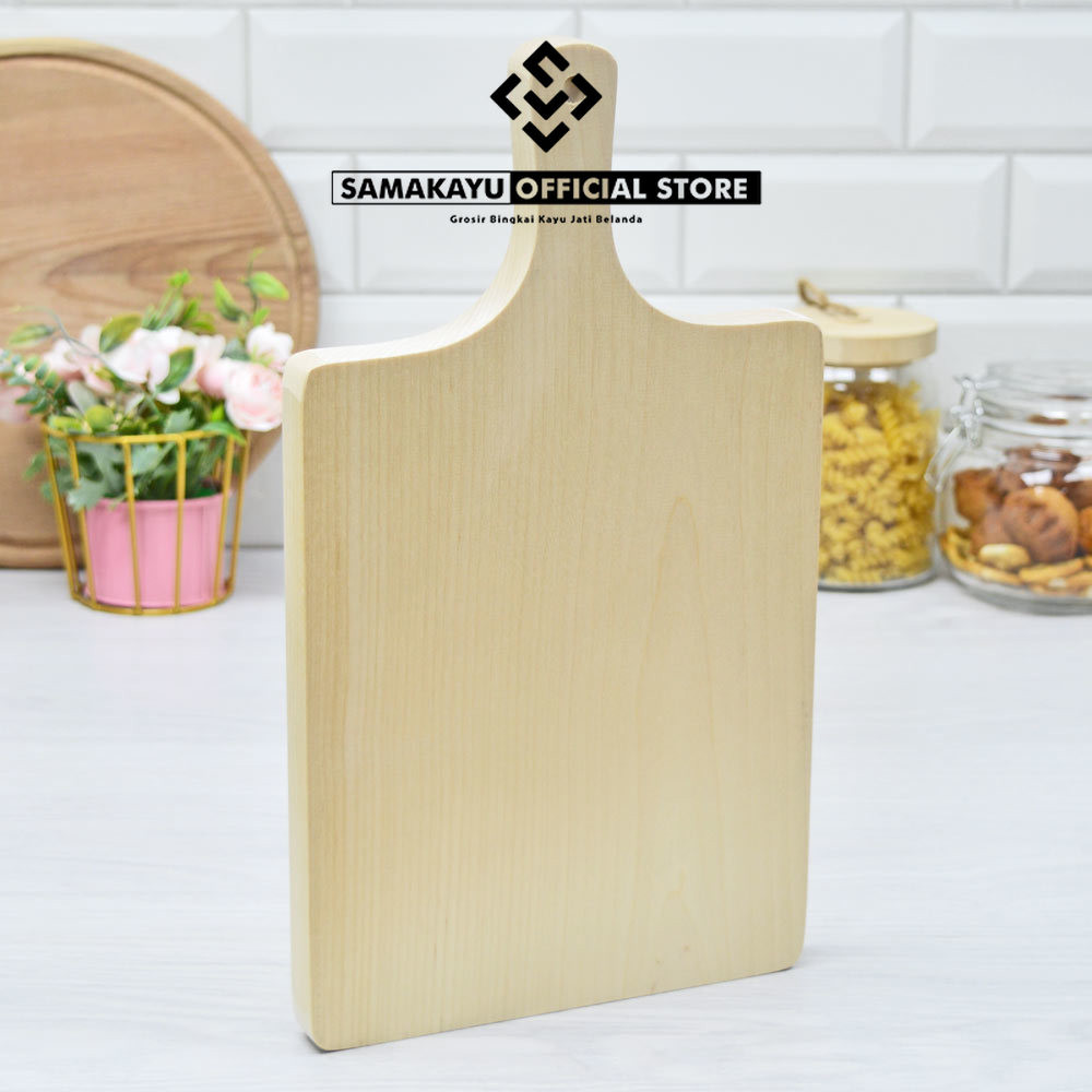 KAYU Wooden Cutting Board Pine Wood Cutting Board Handle Fruit ...