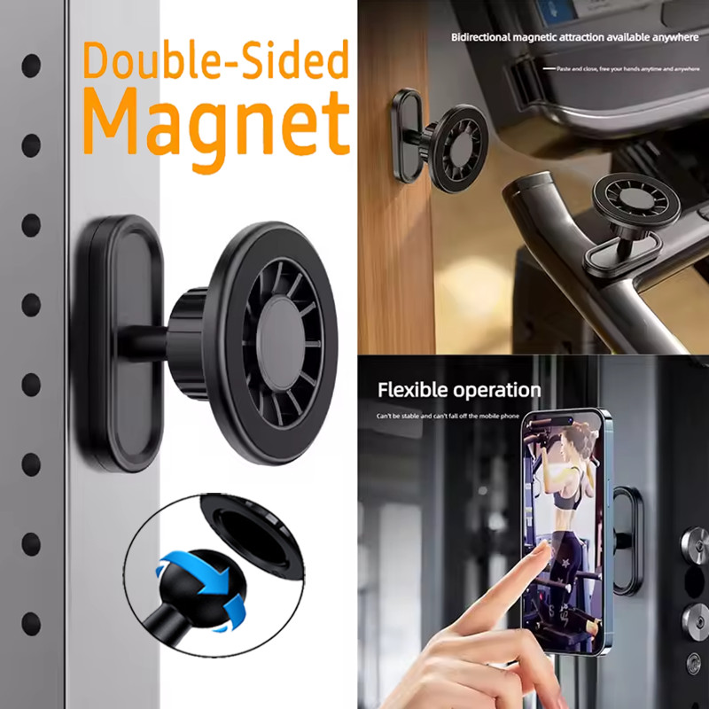 Gym Double Sided Magnetic Phone Mount For Gym Phone Holder Mount Magnet ...