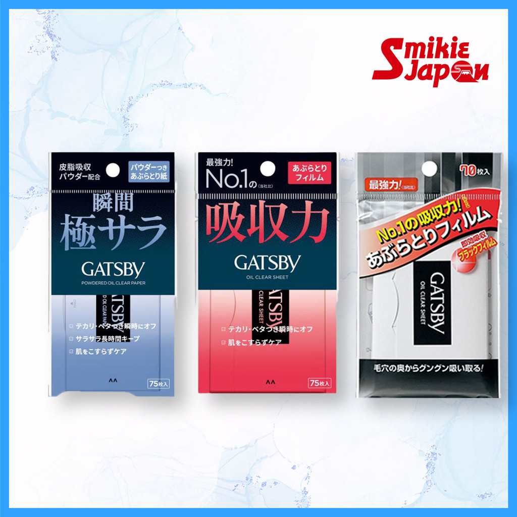 MANDOM GATSBY Powdered Oil Blotting Paper/Film 75 Sheets / Oil Blotting ...