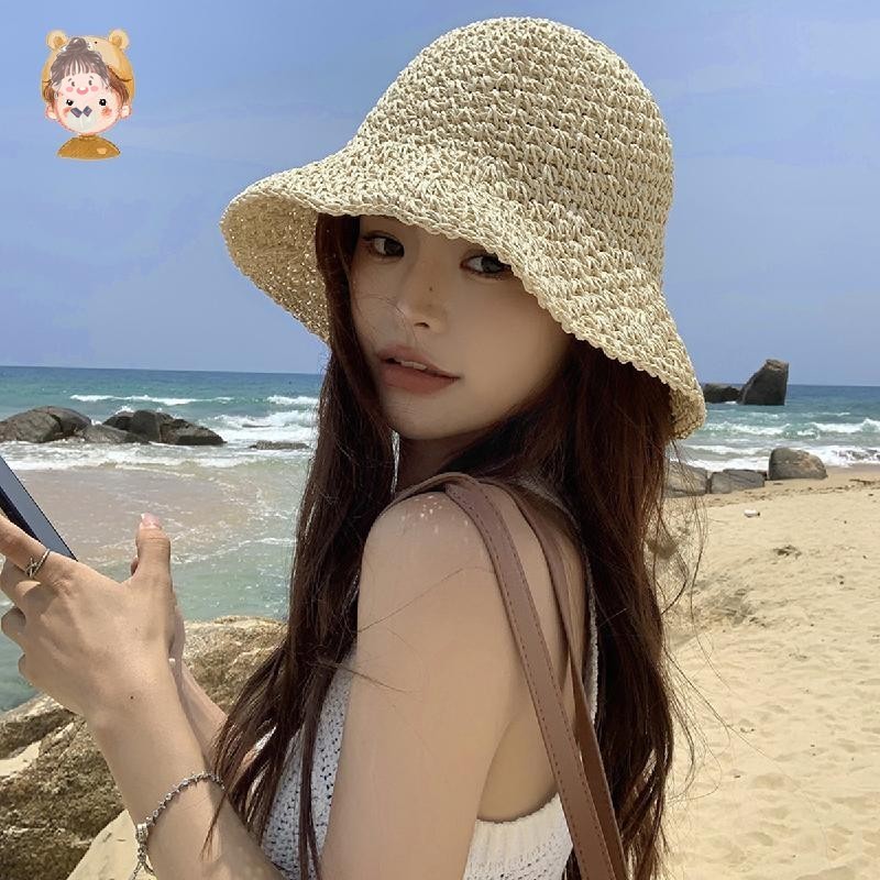 Sun Protection Sun Hat Summer Vacation Seaside Straw Hat Breathable ...