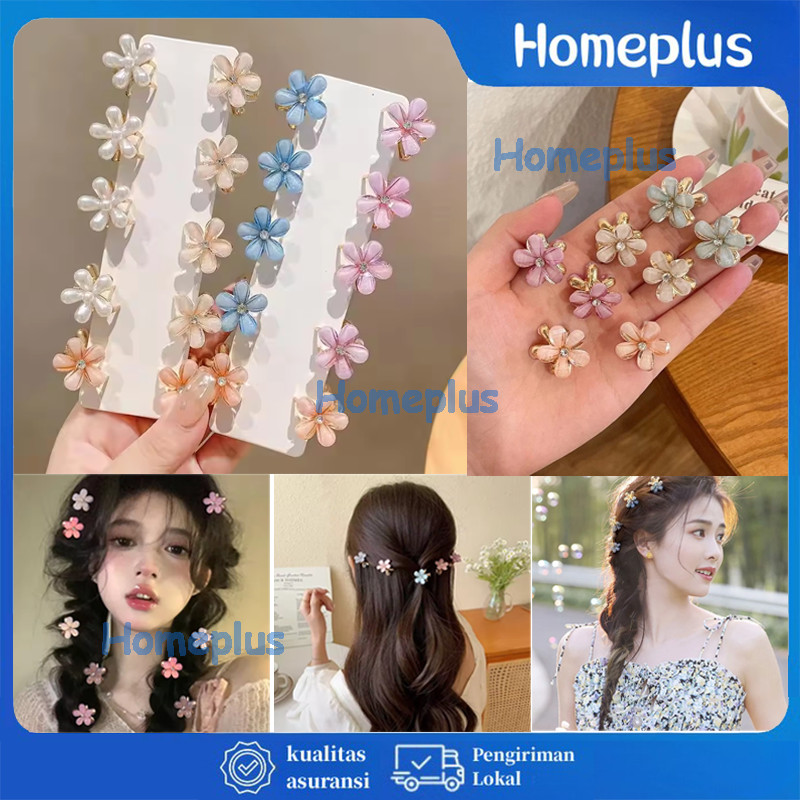 Mini Hair Claw Clips Elegant Hair Clips with Daisy Flower Motifs in ...