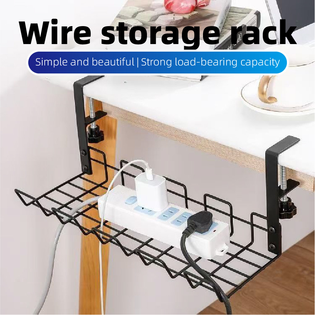 Rack Cable Management Under Desk | Space-Saving Wire Organizer | Shopee ...