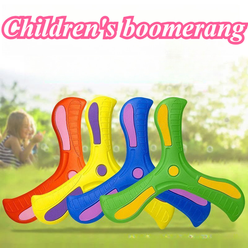 Children's Outdoor Sports Soft Flying Disc EVA Touchback Flyback Dart ...