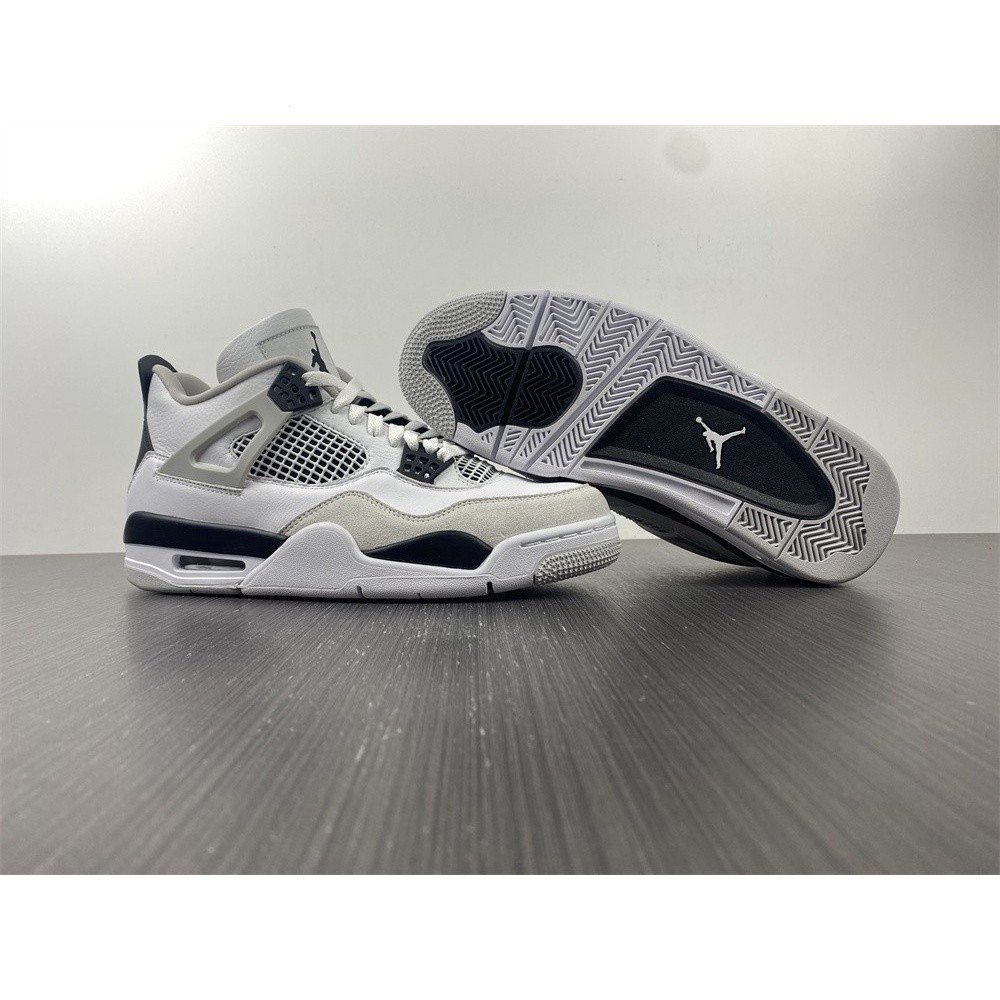 Readystock Air Jordan 4 “Military Black” White/Black-Neutral Grey ...