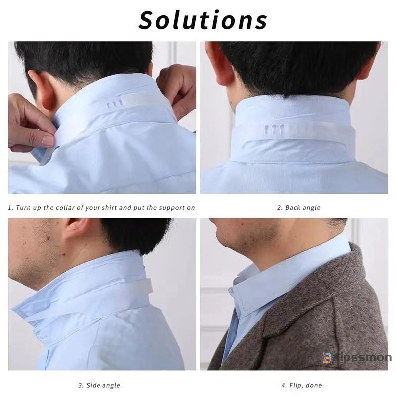 [BaiPesmon] Adjustable Shirt Collar Support T-Shirt Stand Collar Shaper ...
