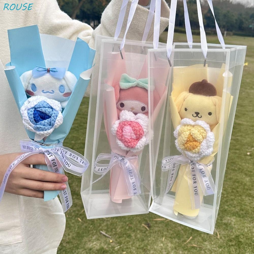 ROUSE My Melody Doll Flower Bouquet, Pompompurin Kuromi Flower Bouquet ...