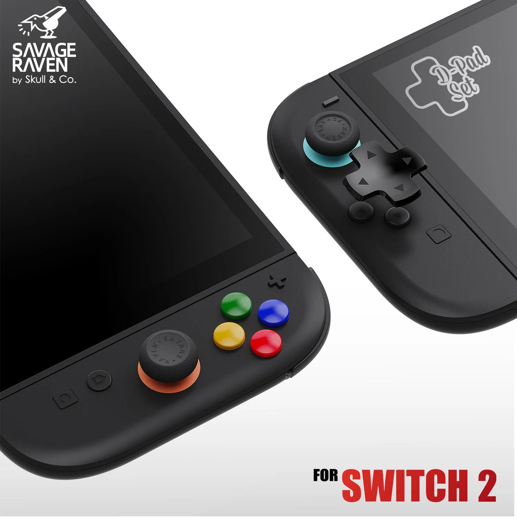Savage Raven by Skull & Co. D-Pad Button Cap Set for Nintendo Switch 2 ...