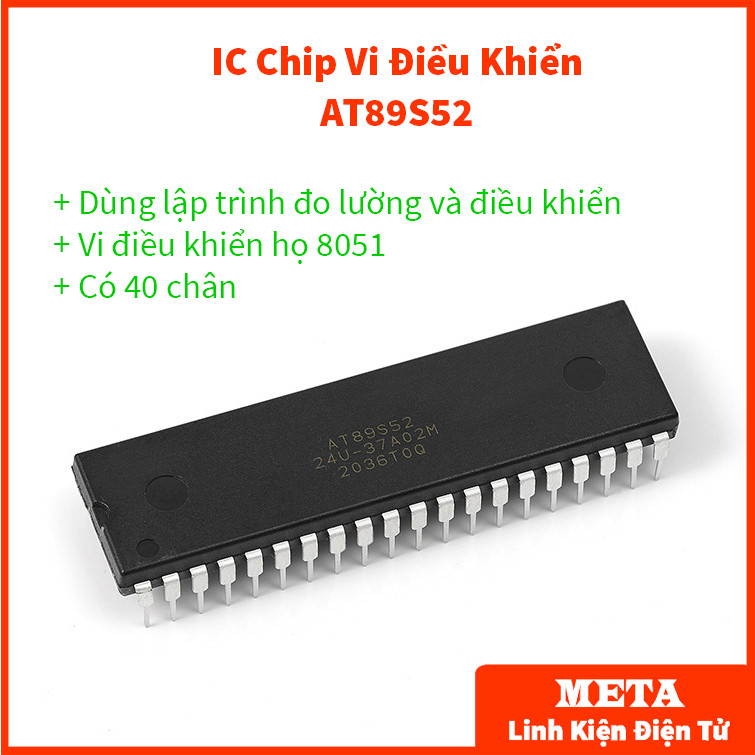 Microcontroller Chip AT89S52-24PU Pin DIP40 - 89S52 (8051) | Shopee ...
