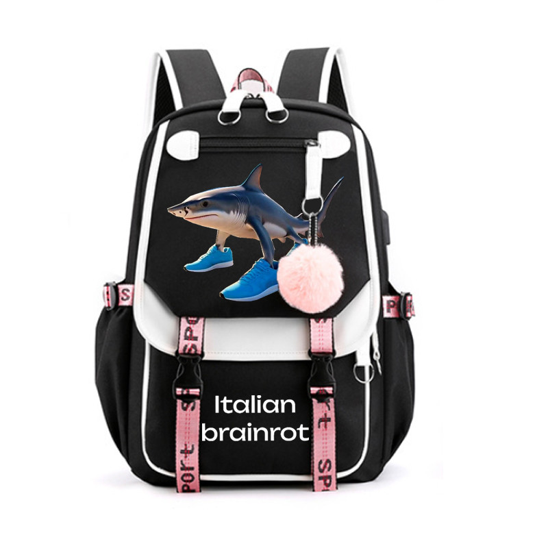 GC2 Italian Brainrot Backpack for Student Large Capacity Printing Anime ...
