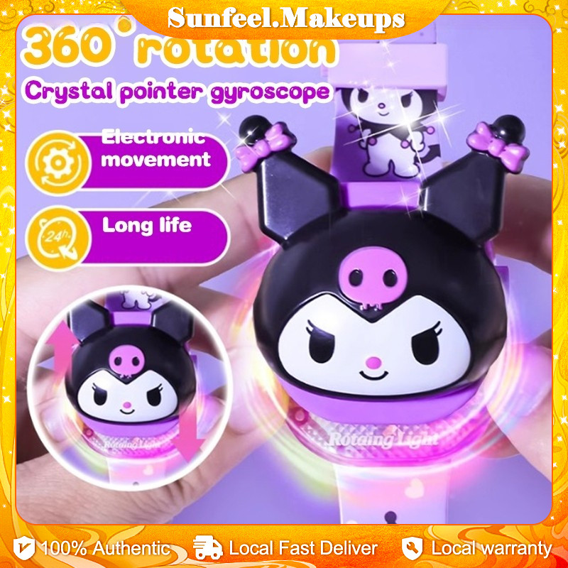 Glow-in-The-Dark Kuromi Watch Musical Pop-Up LED Colour Flashing Toy ...