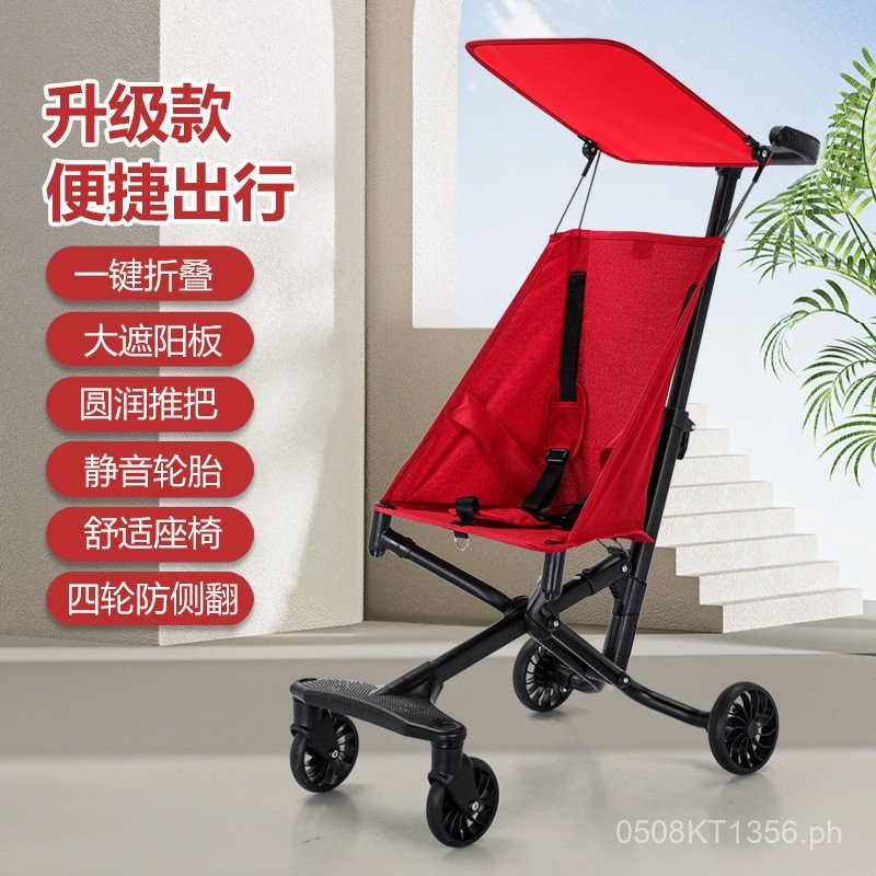Foldable High Landscape Baby Stroller for Travel, Breathable Baby ...