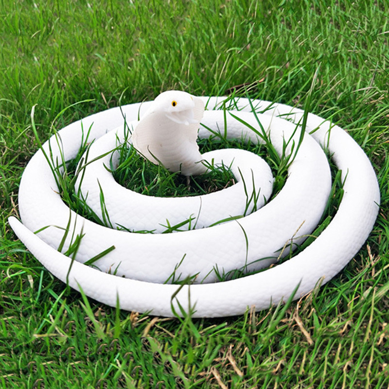 White Snake Toy Fake Snake Toys Prank Prop White Fake Snake Props ...
