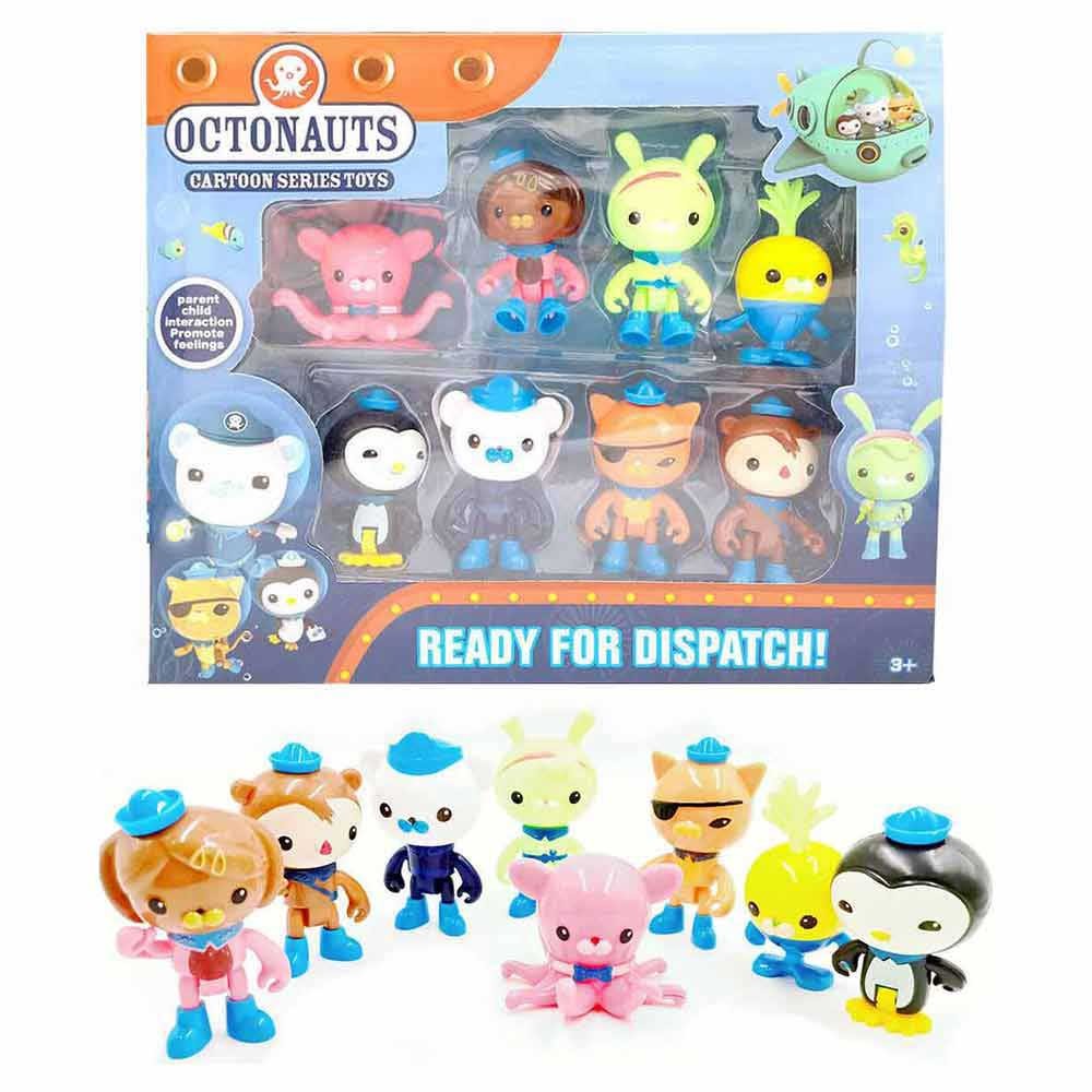 8Pcs Set The Octonauts Action Figure Doll Toy Barnacles Peso Kwazii ...