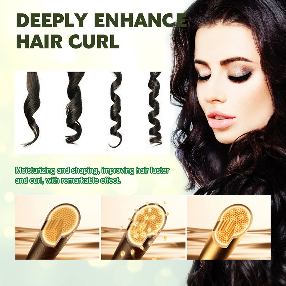 60ml Hair Curling Mousse Natural Fluffy Moisturizing Curly Hair Styling ...