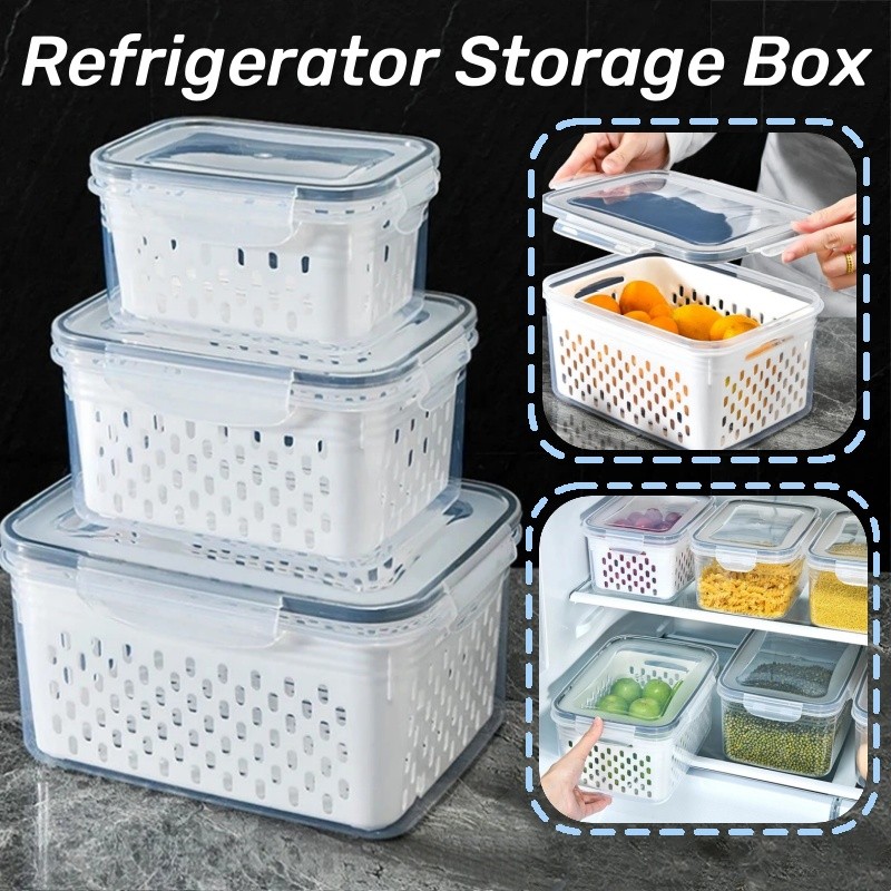 Refrigerator Storage Box Storage Food Fruit Vegetable retain freshness ...
