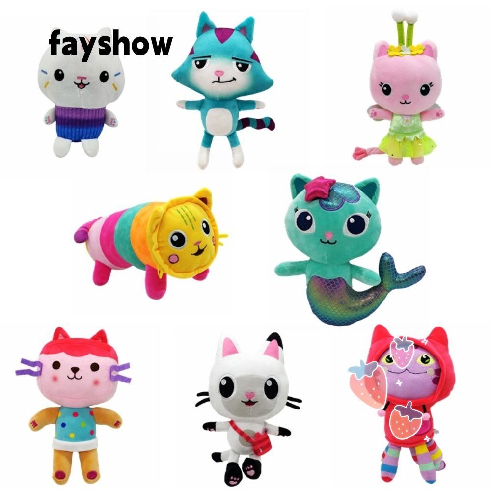 FAY Gabby Dollhouse Plush Toy, Car Cat Hug Gaby Mercat Stuffed Animals ...