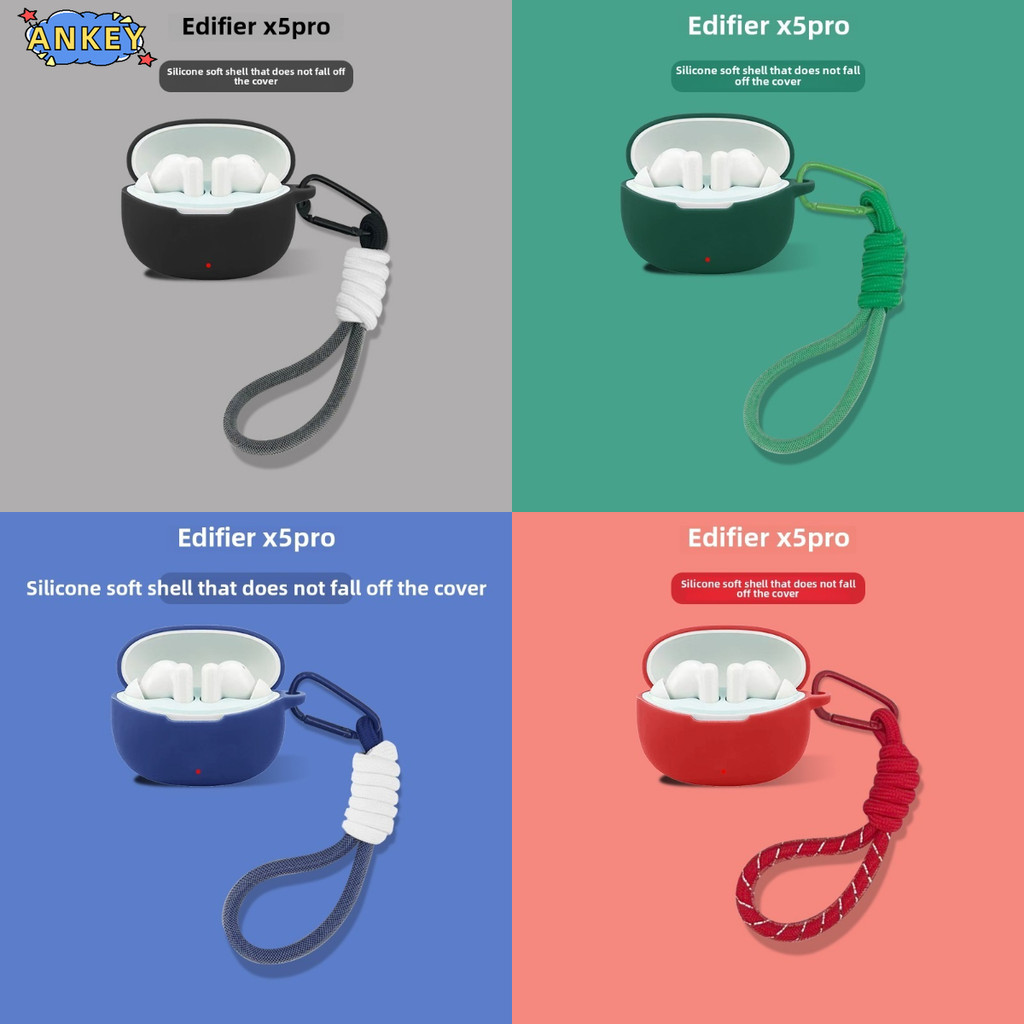 Case for Edifier X5 Pro Soft Cover Lanyard Headphone Shells Protective ...