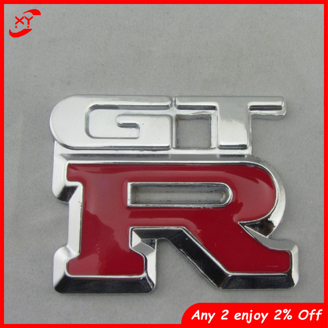 XY Metal Three-dimensional 3D Car Logo Emblem Letter Gt-r Decals Badge ...