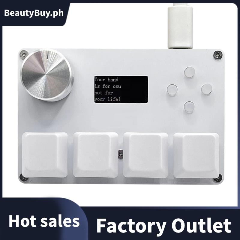 4 Key Mini O3C++ OSU Customized Gaming Keyboard Magnetic Pink Switch ...