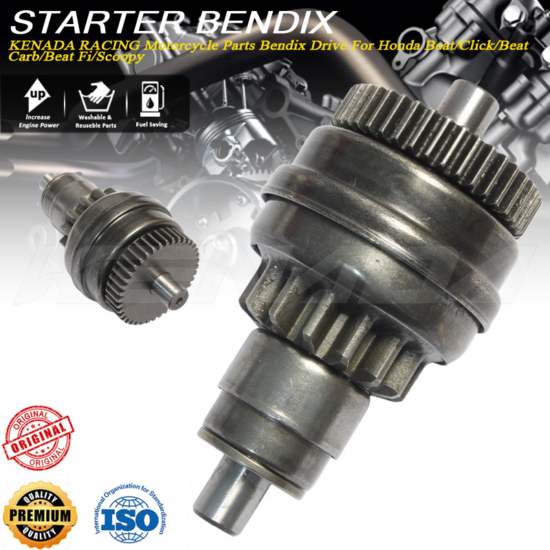 KENADA RACING Motorcycle Parts Bendix Drive For Honda Beat/Click/Beat ...