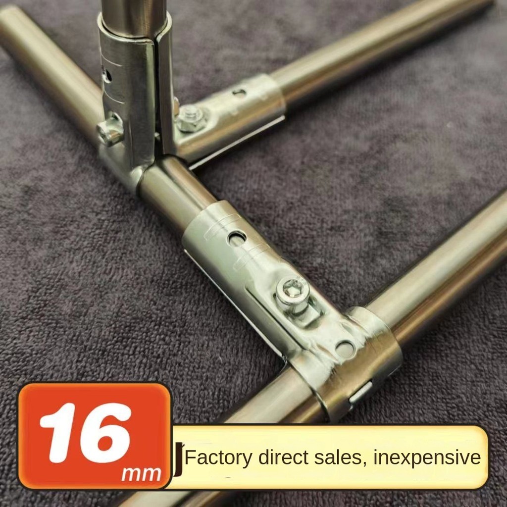 16mm Stainless Steel round Pipe Connector Galvanized Pipe Joint Pipe ...
