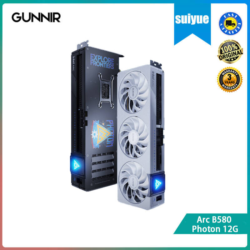 Intel GUNNIR Arc B580 Photon 12G 2850MHz GDDR6 OC Gaming Graphics Card ...