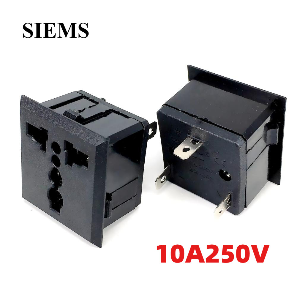 AC socket AC-012 Universal socket Black White 10A250V All Copper Power ...
