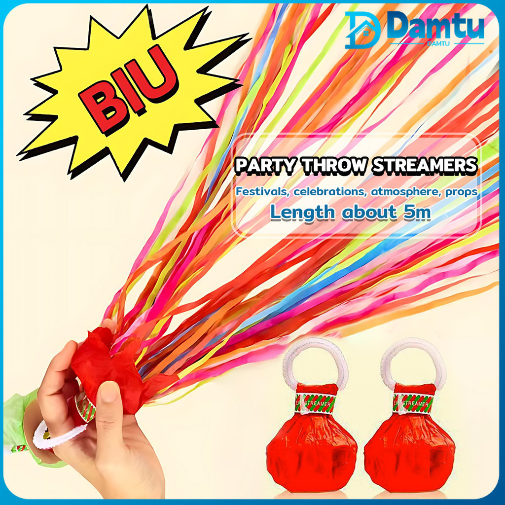 Colorful Hand Throw Streamer Magic Fireworks Paper Ribbon Party ...
