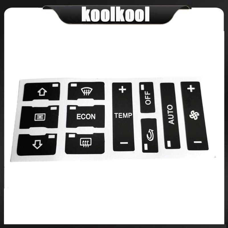 kool Fade Resistant Air Conditioning Control Labels Long Service PVC ...