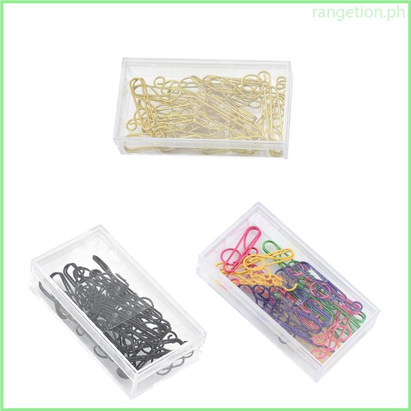 RAN Pack of 20Pcs Metal Paper Clips Set Music Notes Style Design Binder ...
