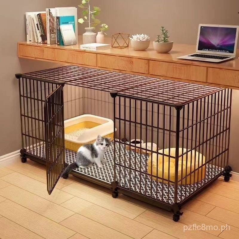 Cat Cage Small Household Indoor Non-Occupied Toilet Integrated Pet Cat ...