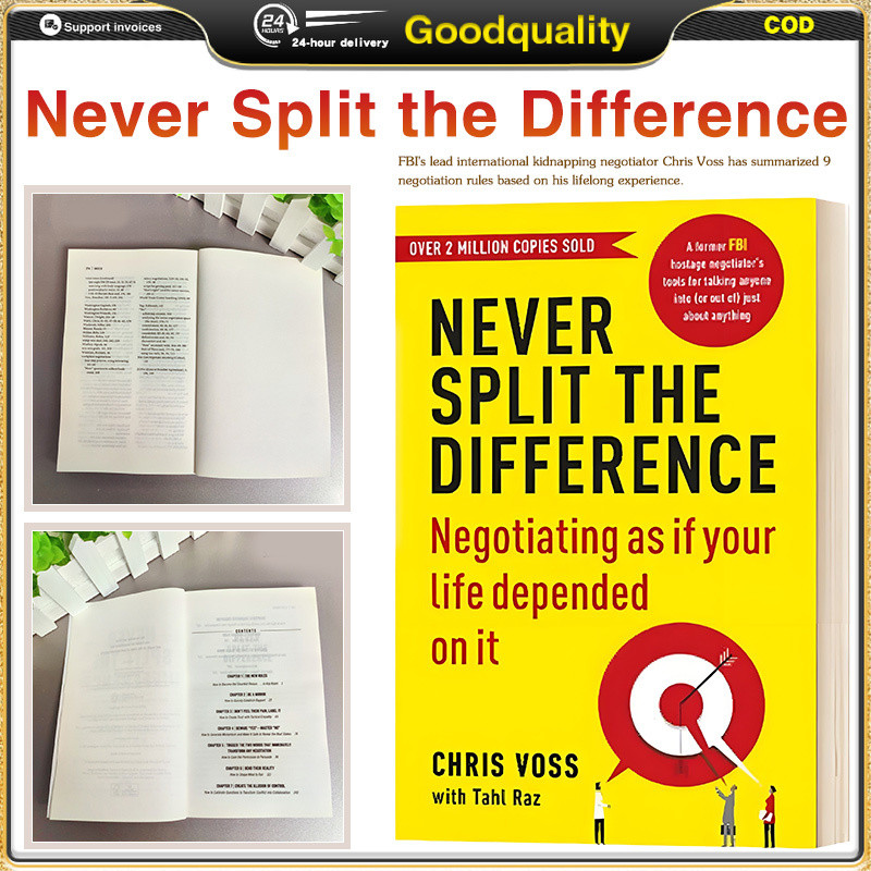 Study English book Never Split the Difference | Shopee Philippines
