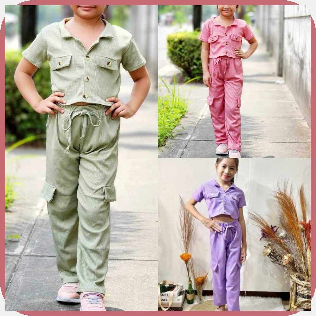 8-10^vf)Years]w:Old@e+Button!j,j+Top!iv,Terno!LB,Cargo!ly,Pants for ...