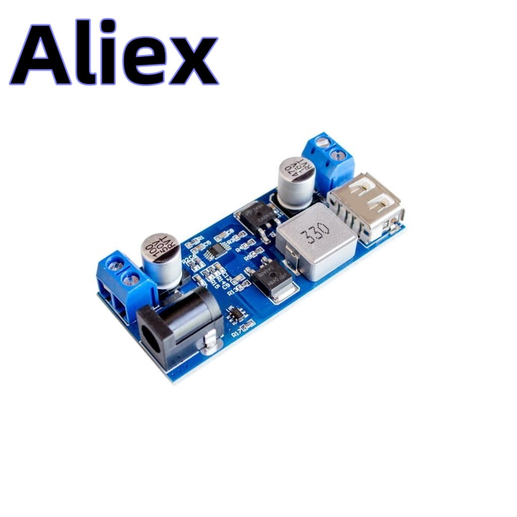 DC-DC 24V/12V To 5V 5A Step Down Power Supply Buck Converter Replace LM2596S Adjustable USB Step ...