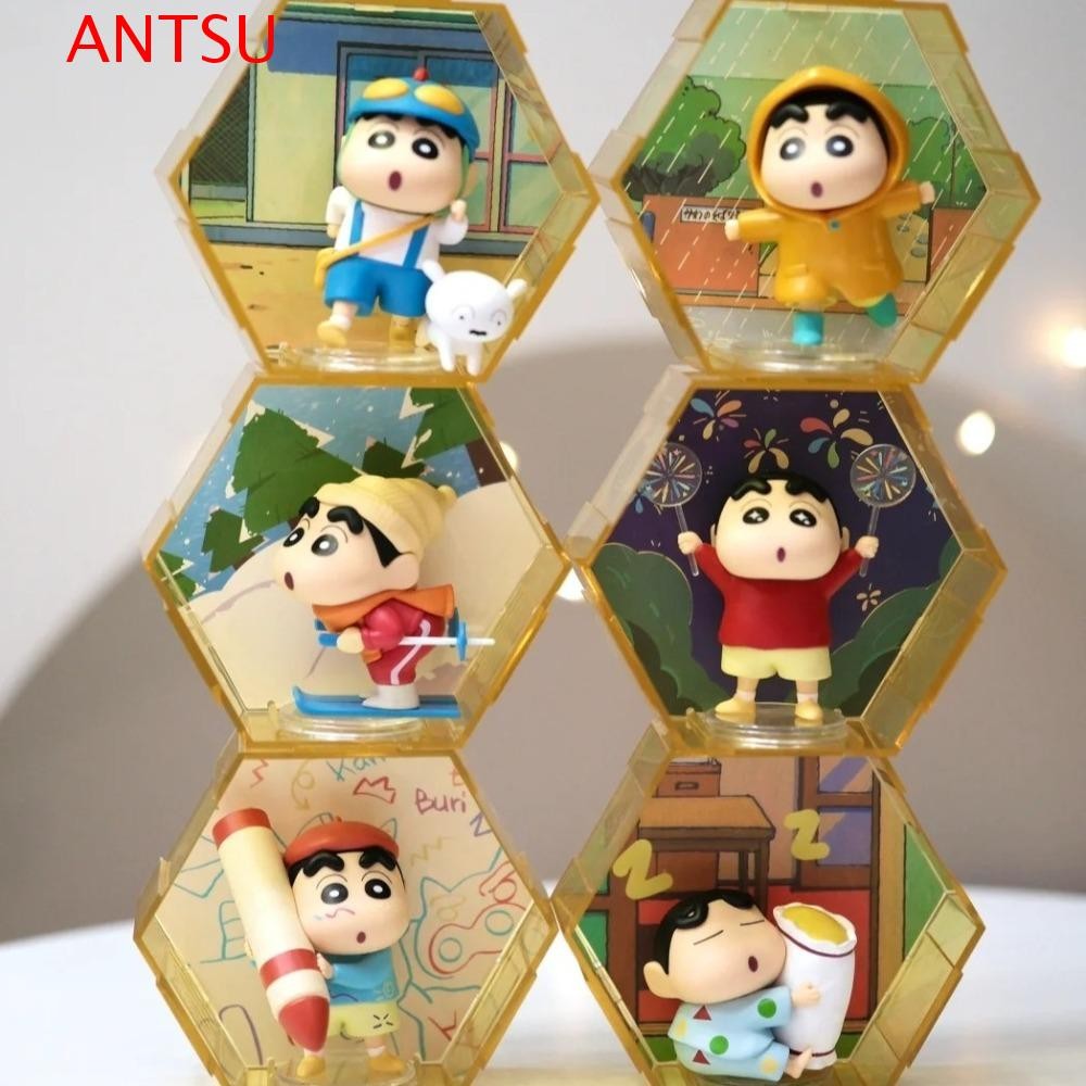 ANTSU Crayon Shin-chan Figure, Hexagon Manga Figurine Nohara Shinosuke ...
