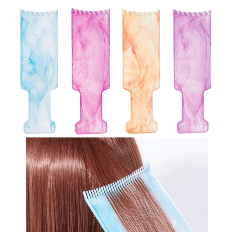 Skyxu Hair Dying Board Highlighting Paddle Balayage Board with Teeth ...