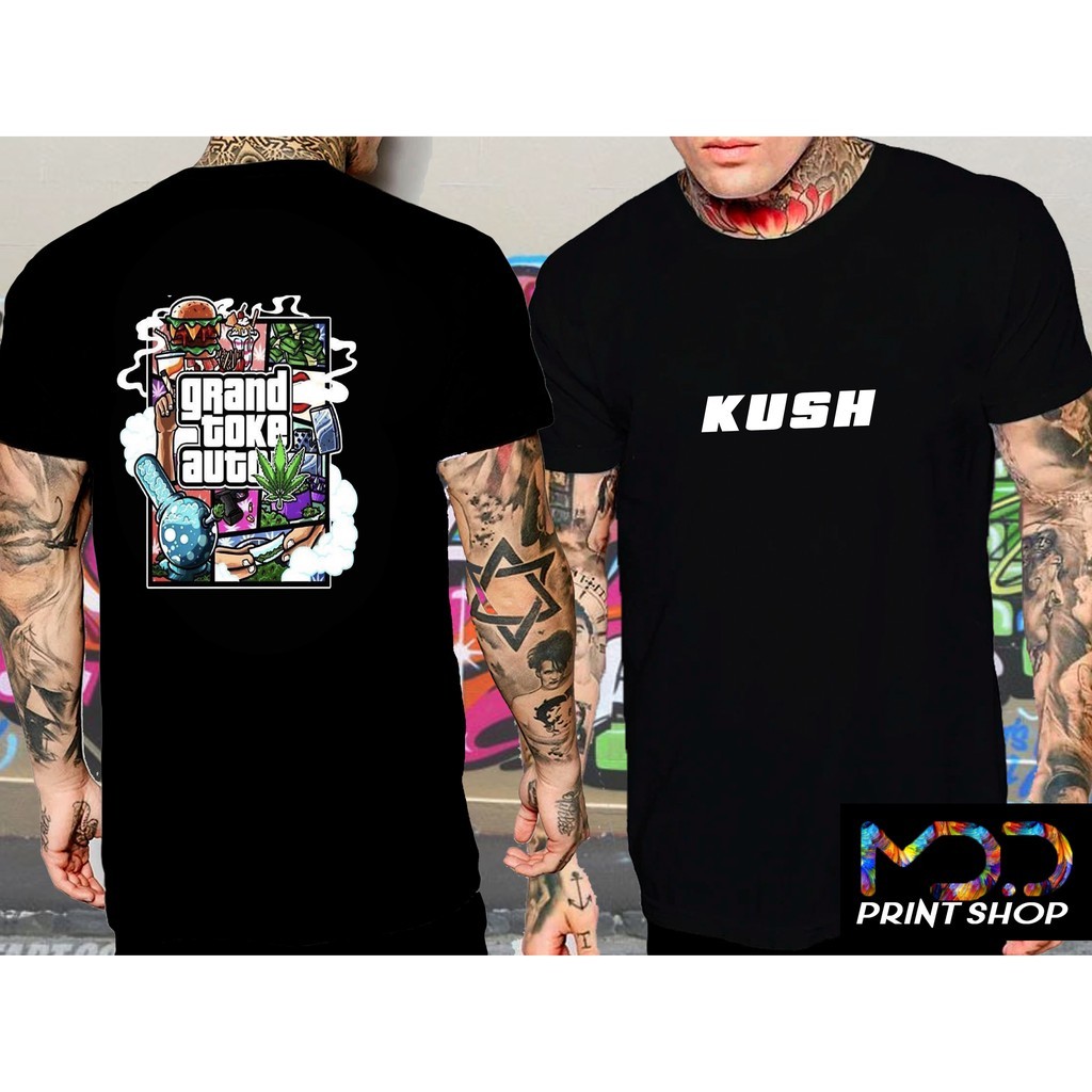 Bumalik Kush GTA Grandtokeauto Logo T-shirt Design Tees - 100% Quality ...
