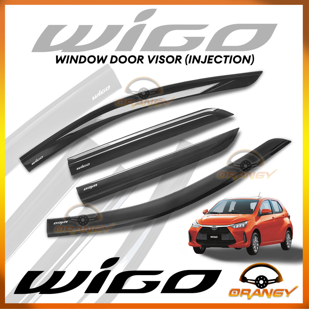 ALL NEW Toyota Wigo 2023 to 2025 INJECTION / OEM TYPE Window Door Rain ...