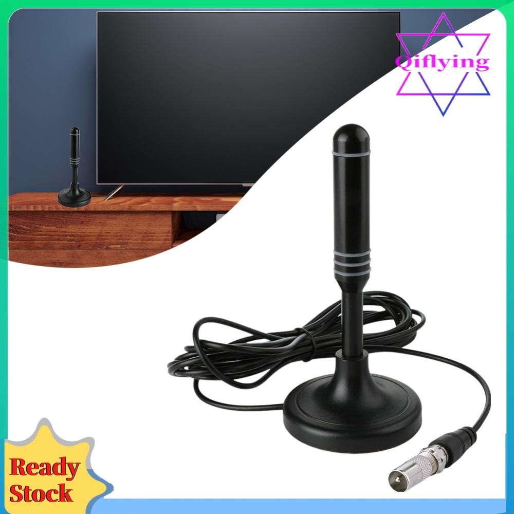 Portable TV Antenna 300cm Coax Cable HDTV Antenna DVB-T DVB-T2 DAB Plug ...