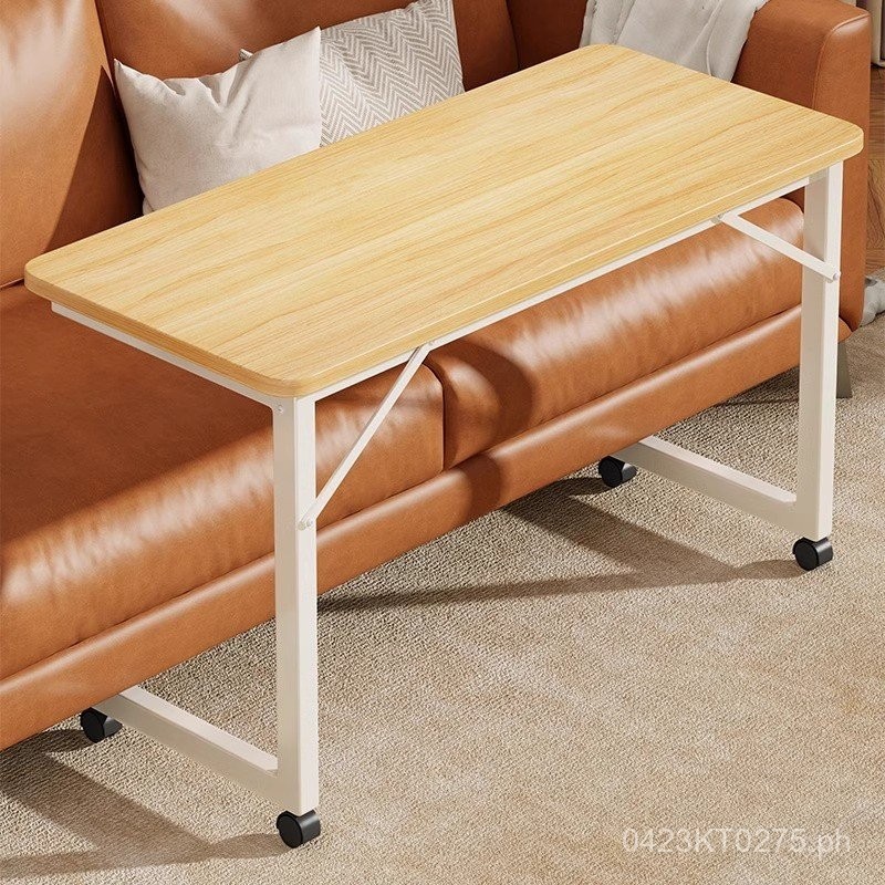 Wheeled Small Table Sofa Floor Side Table Living Room Bedroom Computer ...