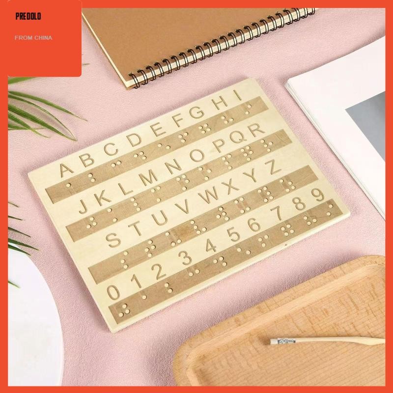 [Predolo] Braille Alphabet Board Teaching Aid Lightweight Braille ...