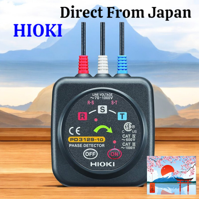 HIOKI Phase Sequence Indicator Wide Type PD3129-10 & 3481 Voltage ...