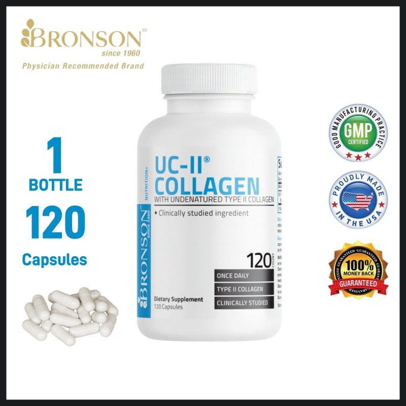 Bronson UC-II with Undenatured Type II Collagen Capsules for Stiffness ...