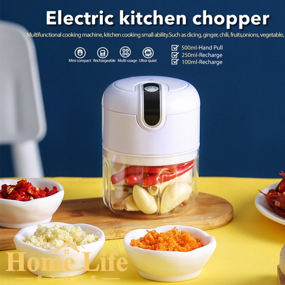 HL kitchen Electronic Mini Food Chopper Blender USB Rechargeable ...