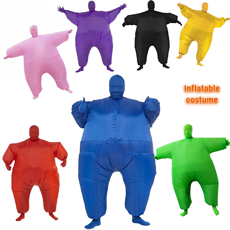 Ninja Masked Inflatable Costume Sumo Cosplay Outfit With Fat Jumpsuit ...
