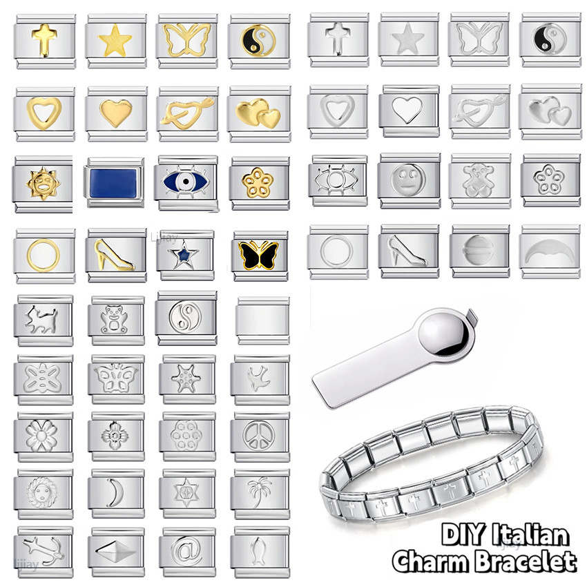 lijiay Italian style charm bracelet module charm bracelet 9 Mm ...